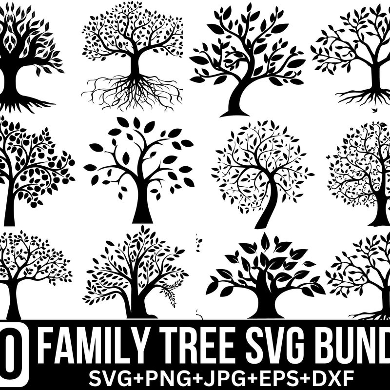 Family Tree Svg - Etsy