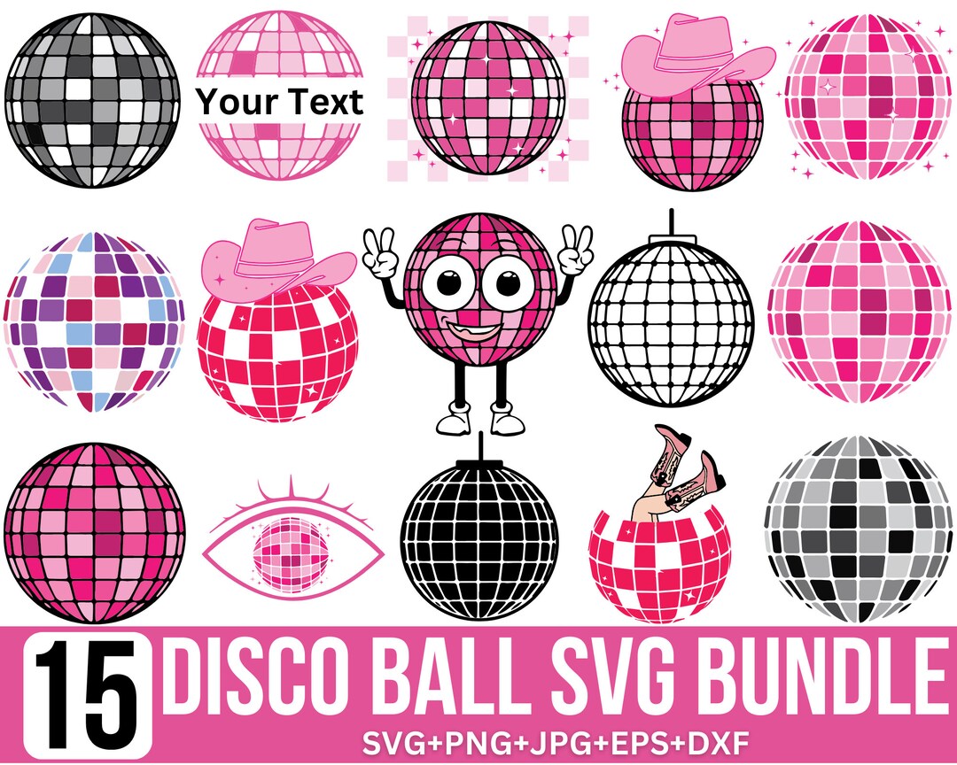 Disco Ball SVG Bundle: Bachelorette Party Clipart (digital Designs) - Etsy