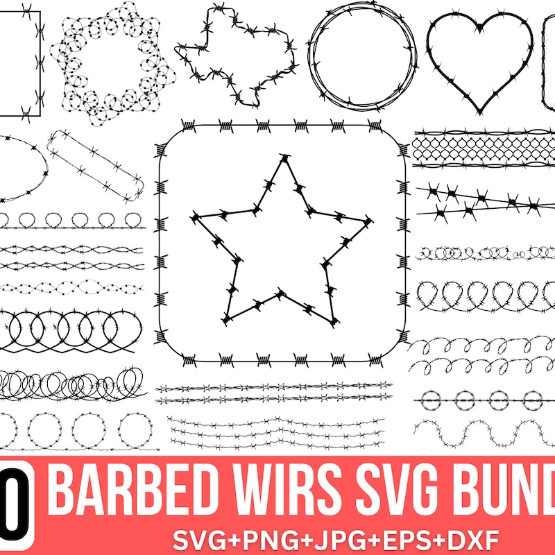 Barbed Wire Tattoo Stencil - Etsy