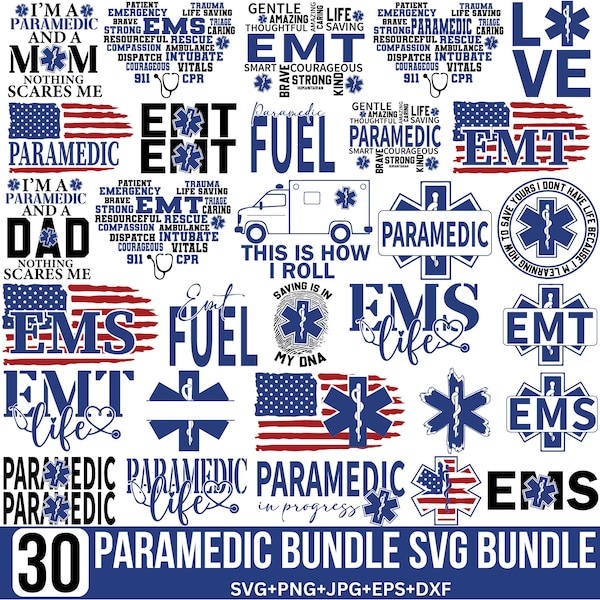 Emt Svg - Etsy