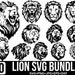 Lion Svg Bundle, Lion Head Svg, Animal Svg, Feral Animal Svg, King of ...