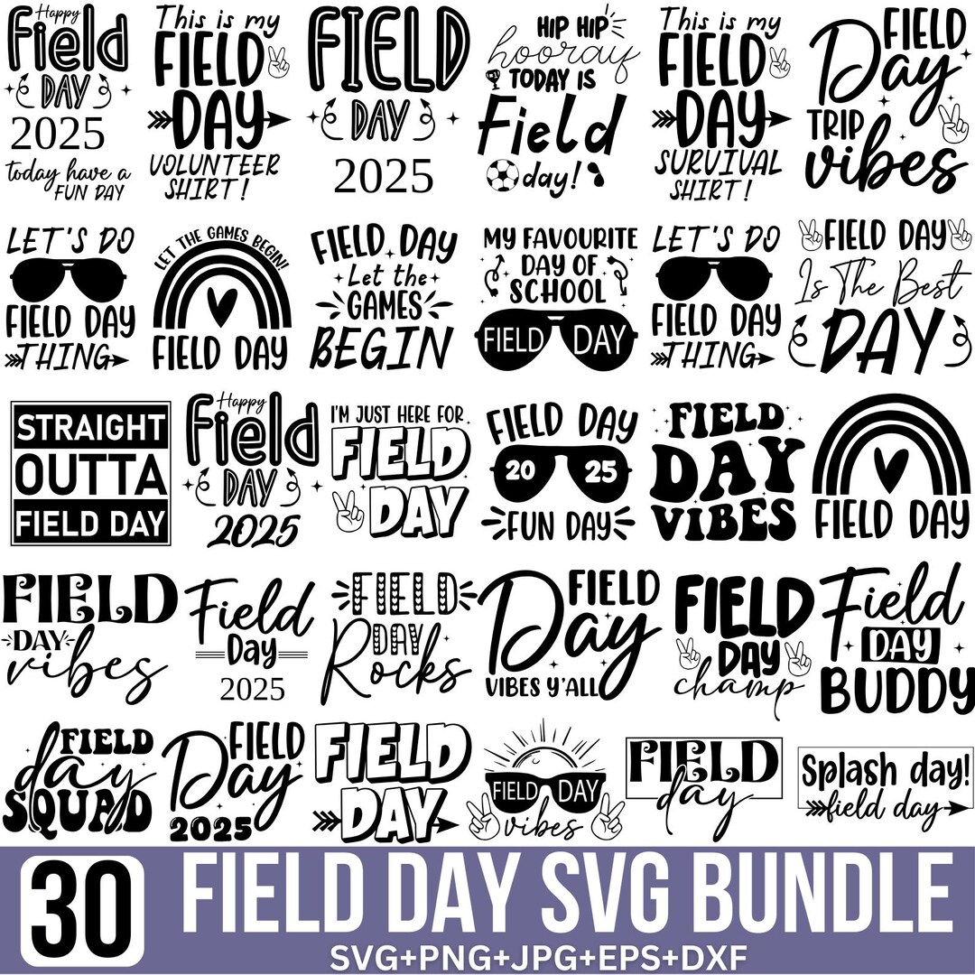 Field Day SVG Bundle, Field Day Png, Teacher Svg, Last Day of School ...
