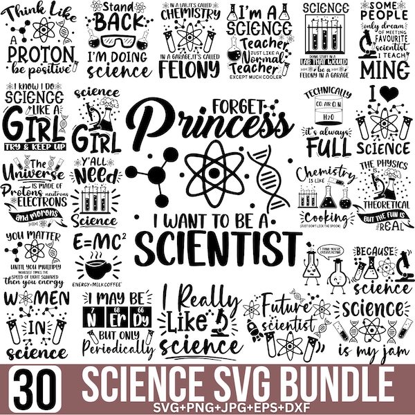 Science Svg - Etsy