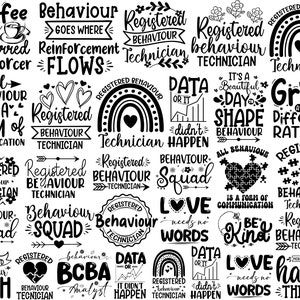 Registered Behavior Technician SVG Bundle, Behavior Tech Svg, Therapist ...