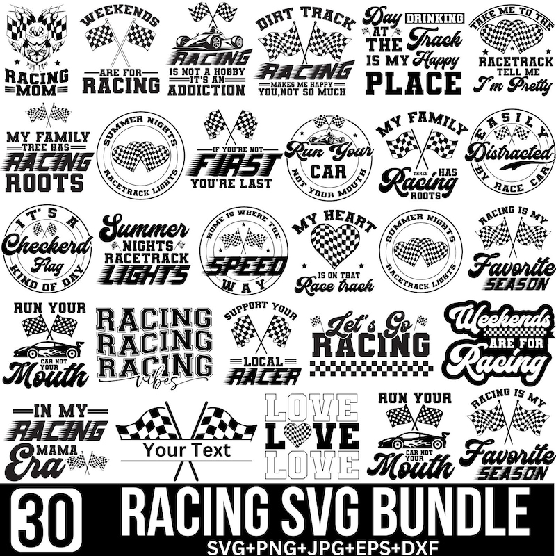 Car Racing Svg - Etsy