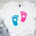 Baby Footprint SVG: Pink or Blue Feet, Monogram Cut File (digital ...