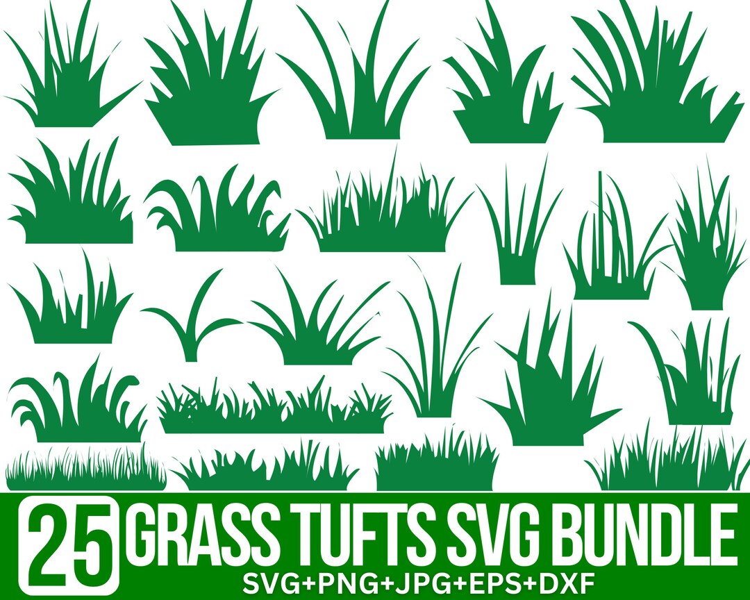 Grassy Tufts SVG, Wild Grass, Grass Borders, Grass Overlays, Grass ...