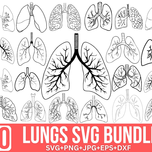 Lung Svg - Etsy