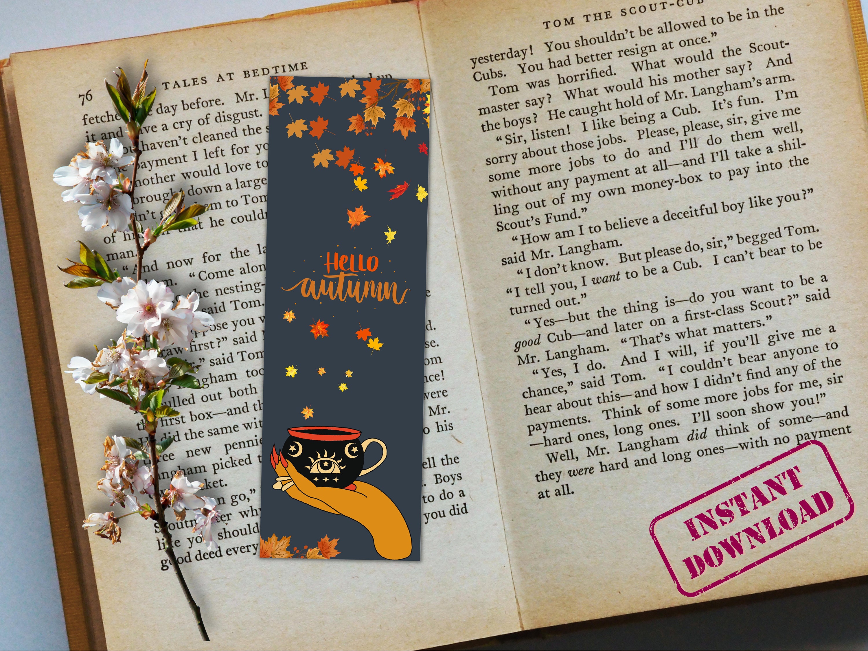 Printable Fall Bookmarks: Cute Autumn Designs (PDF, JPG, PNG) - Etsy