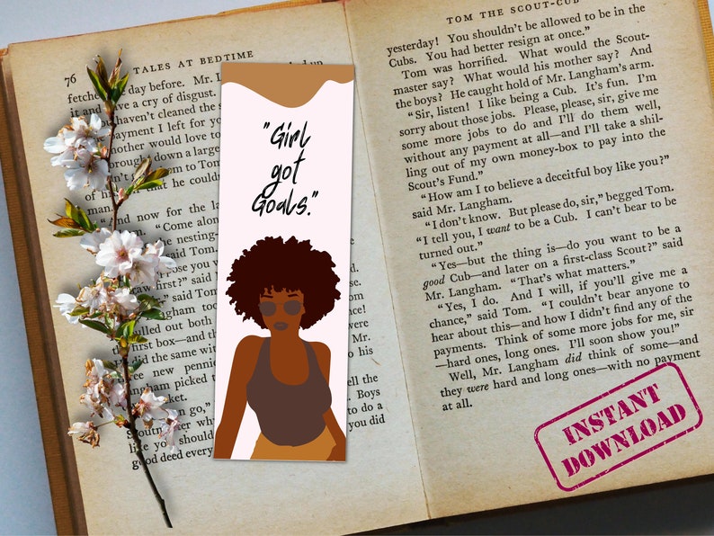 Printable Black Women Bookmark Set. Gift for Her. Set of 5 Bookmarks - Etsy