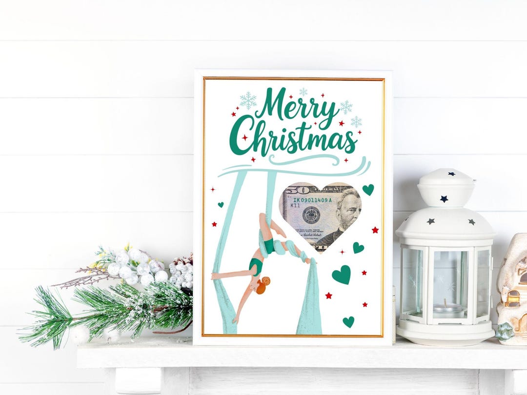 Printable Artialist Gift, Money Gift for Christmas, Cash Holiday Gift ...