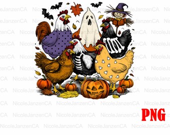 Chicken Sheet PNG, Chicken Ghost Png, Halloween Chickens PNG, Spooky ...