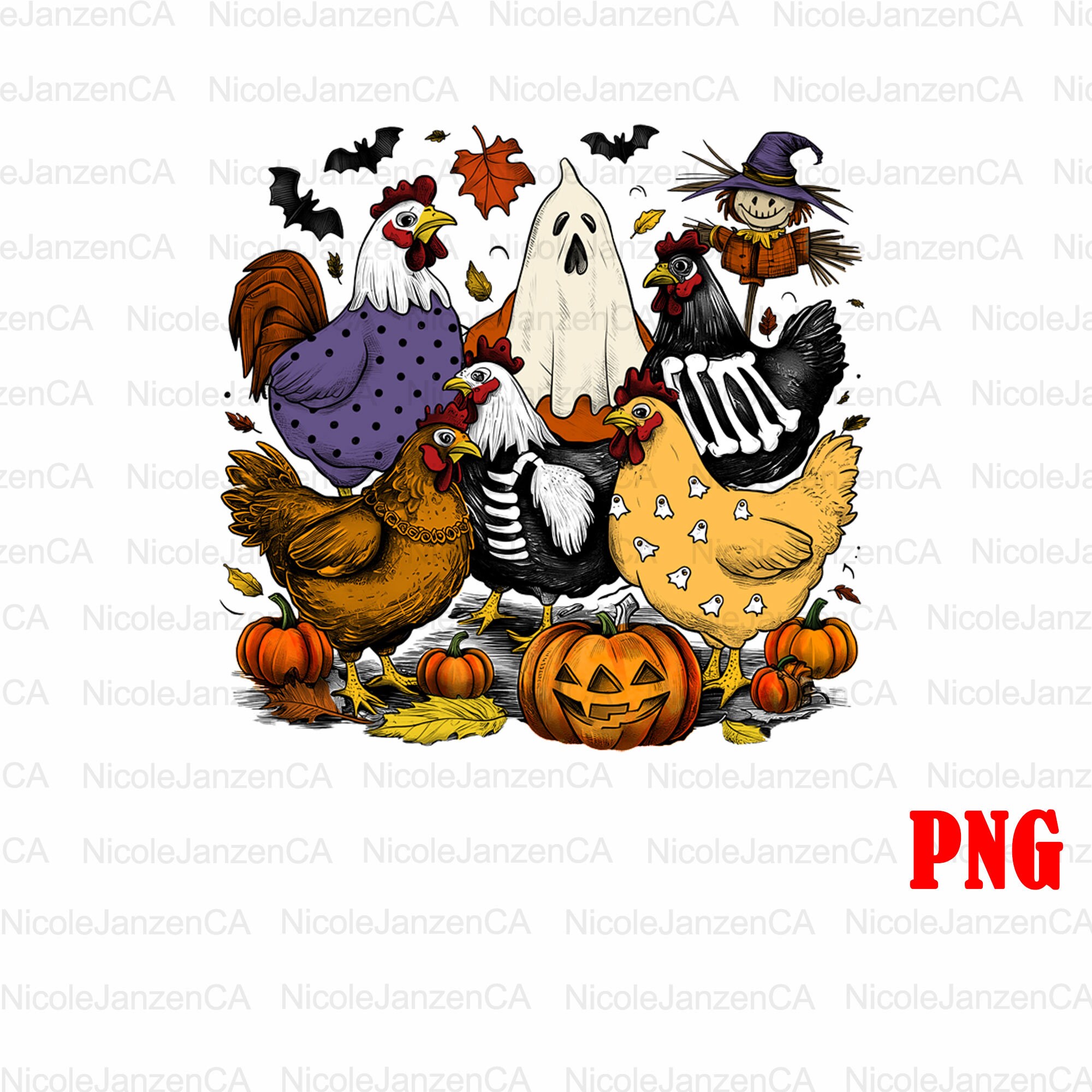 Chicken Sheet PNG, Chicken Ghost Png, Halloween Chickens PNG, Spooky ...