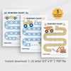 Racing Car Reward Chart Printable, Cars Kids Behavior Chart, Instant ...