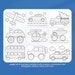 Vehicles Dot Marker Coloring Pages for Kids | Activity Printables for ...