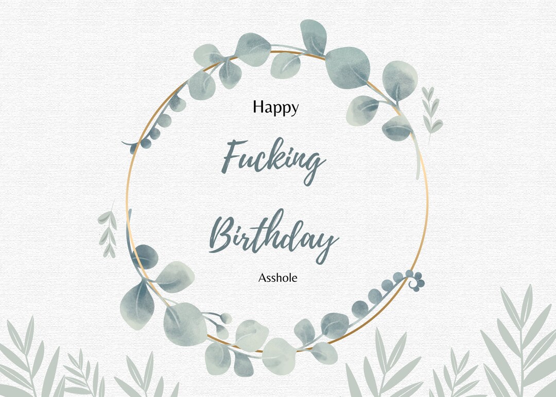Passive Aggressive Birthday Card - Etsy