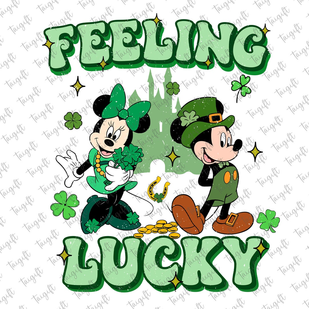 Feeling Lucky Png, Happy St Patrick's Day Png, Mouse and Friend, Mouse ...