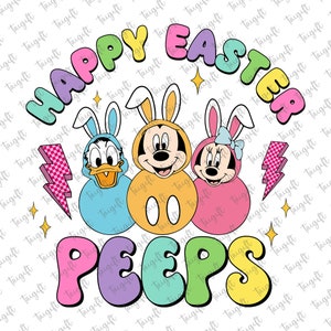 Happy Easter Peeps Png, Happy Easter Png, Mouse and Friend Easter Png ...