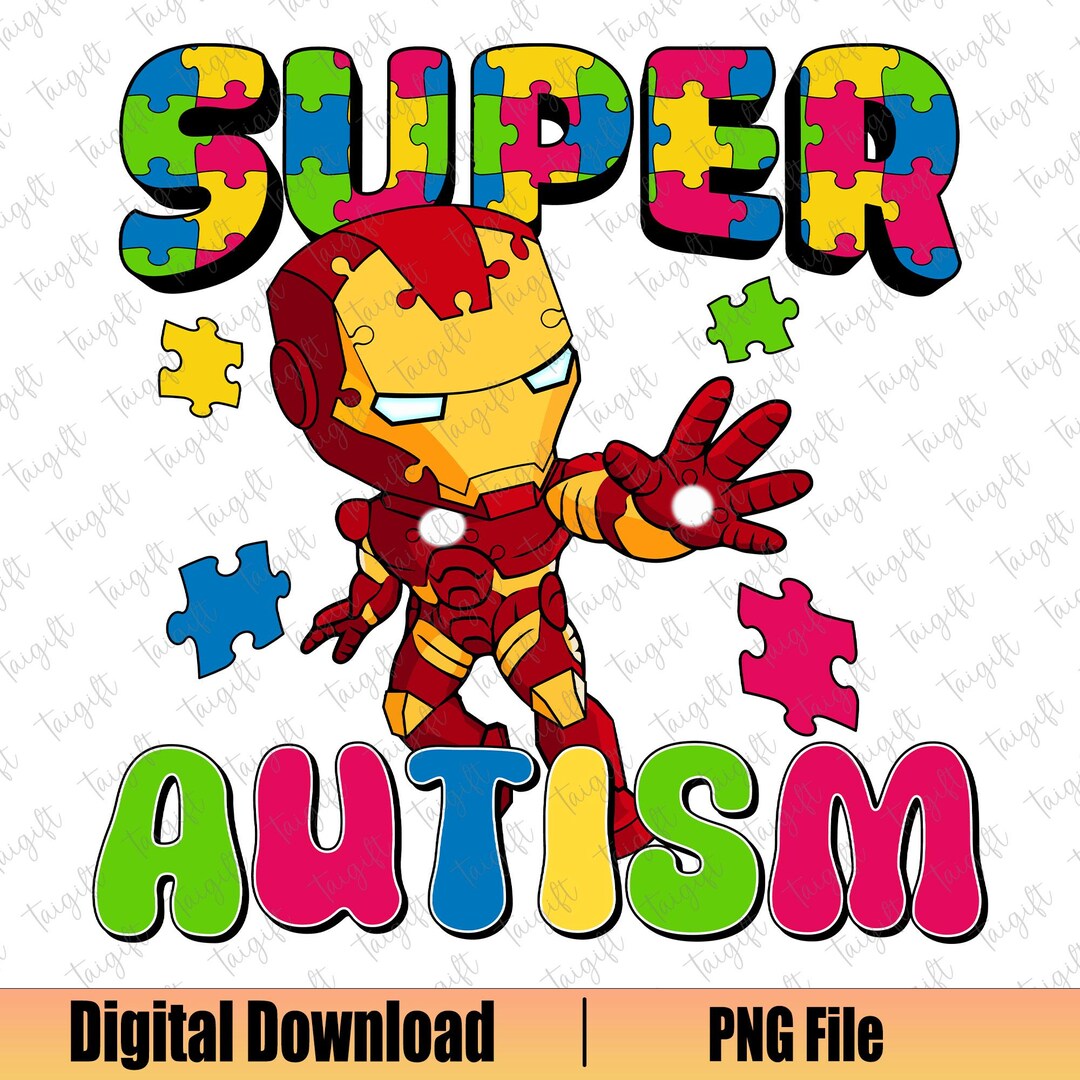 Autism Superhero Png, Super Autism Png, Autism Puzzle Png ...