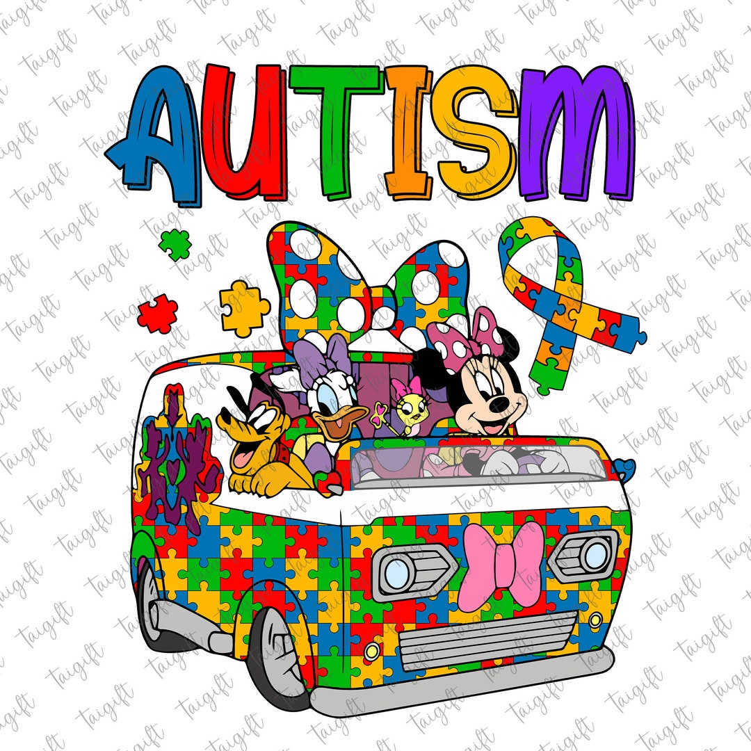 Mouse Autism Car Png, Autism Puzzle Piece Png, Autism Awareness Png ...