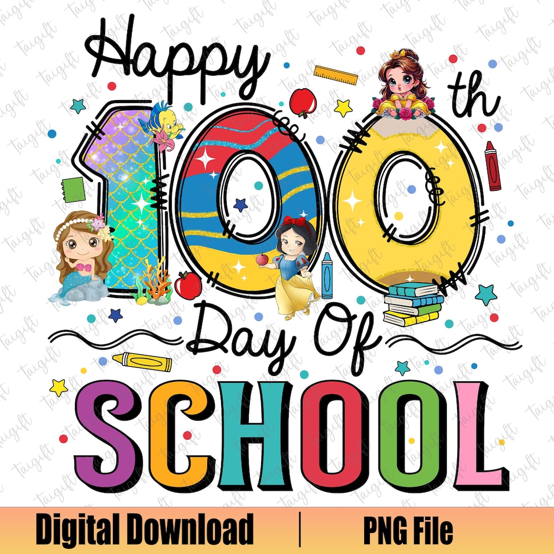 100 Days of School Princess Png, Cartoon Movie 100 Days Png, Princess ...