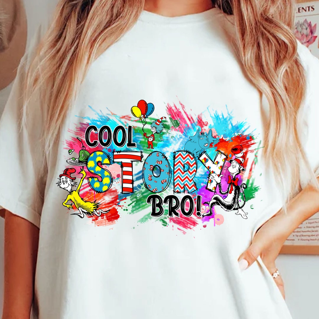 Cool Story Bro Png, Dr. Seuss Png, Cat in the Hat, Thing 1 Thing 2 Png ...