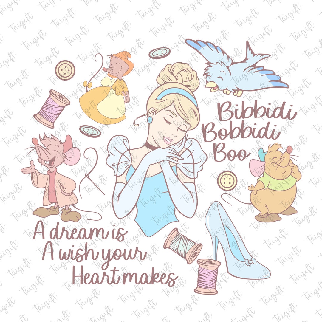 Princess SVG, A Dream is Wish Your Heart Makes Svg, Bibbidi Bobbidi Boo ...