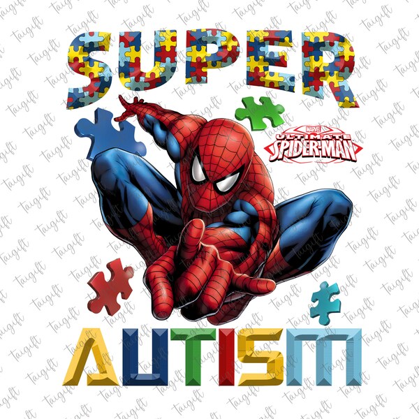 Spiderman Autism - Etsy