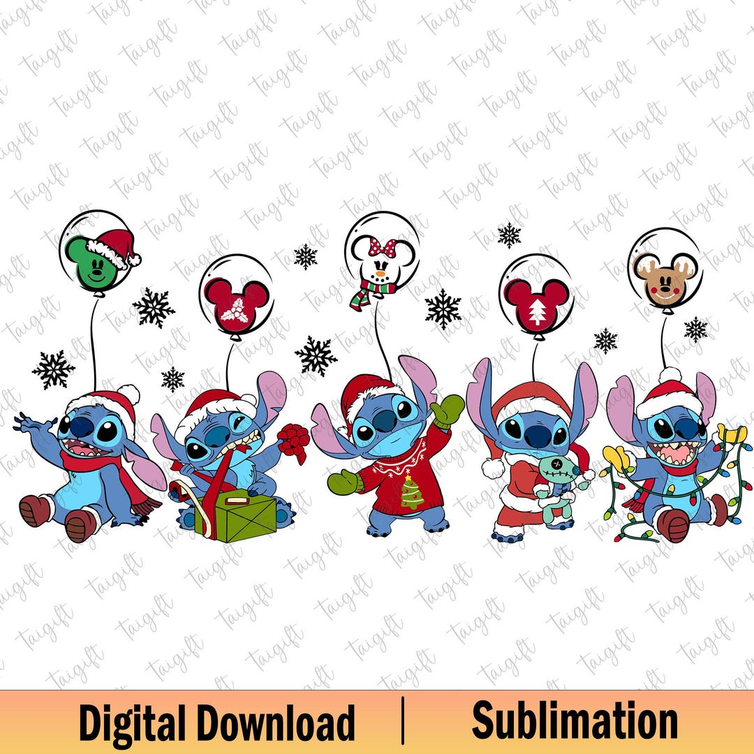 Cute Santa Costume Christmas Png, Christmas Friends Png, Merry Stichmas ...