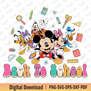 Back to School Svg, Mouse and Friends, Mouse Back to School Svg, School ...