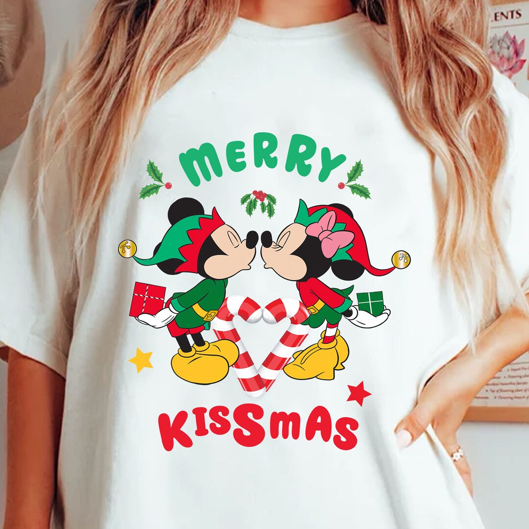 Merry Kissmas Png, Merry Christmas Png, Christmas Mouse Png, Christmas ...