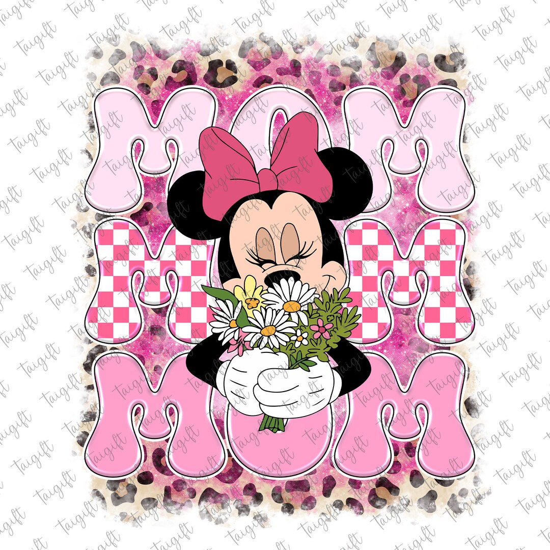 Mom Mouse Png, Mother's Day Png, Mouse and Friends, Retro Motherhood ...