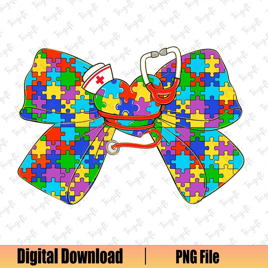 Autism Nurse Png, Puzzle Bow Png, Nurse Life Png, Medical Stethoscope ...