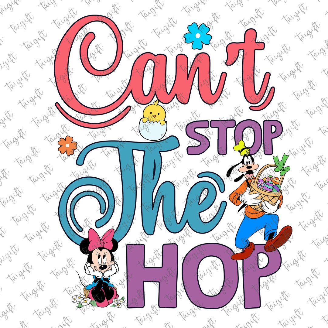 Can't Stop the Hop Easter Png, Mouse and Friend Easter Rabbit Png ...