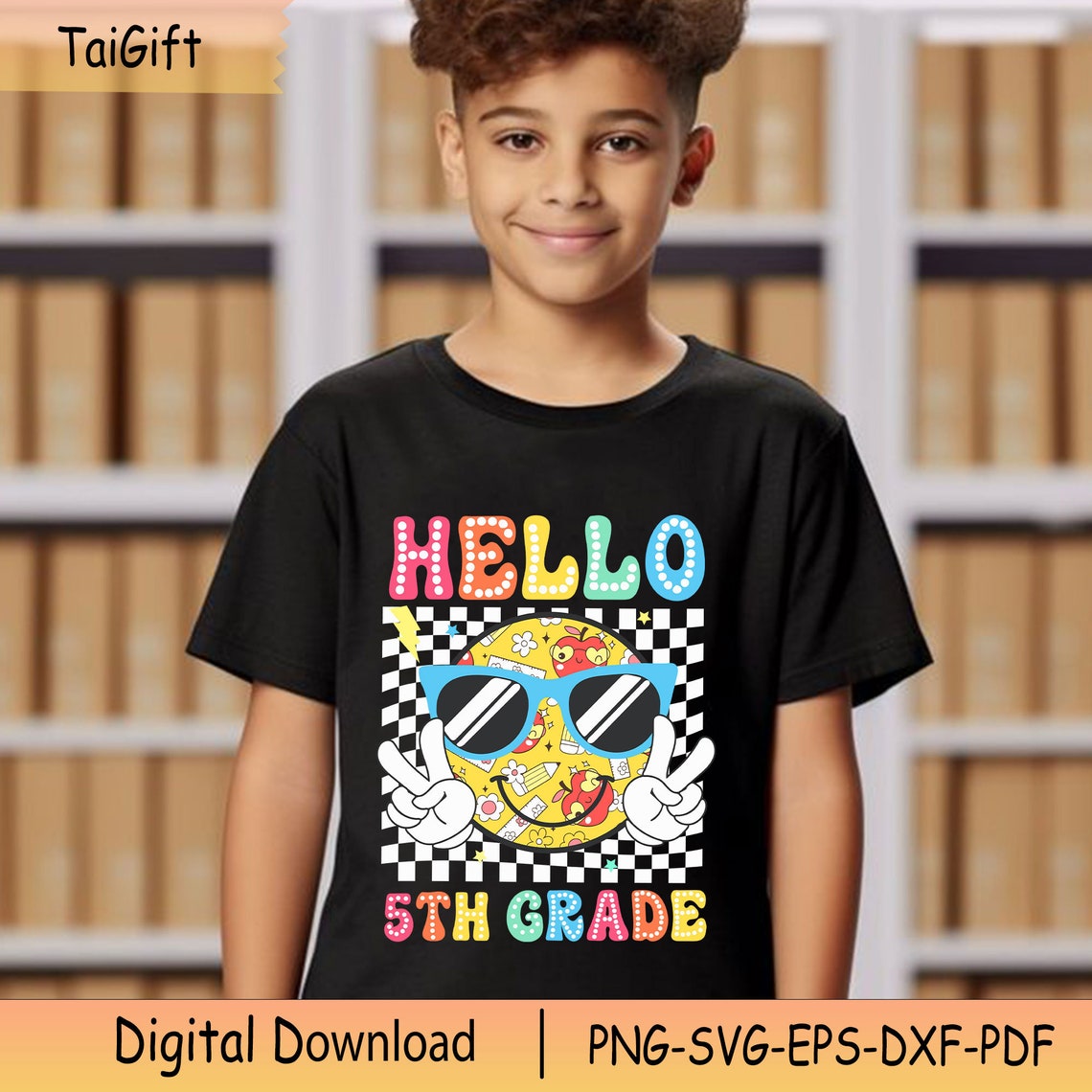 Hello Fifth Grade Svg, Back to School Svg, 5th Grade Svg, First Day of ...