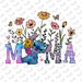 Character Mama Flower Png, Mother's Day Png, Retro Motherhood Png, Mom ...