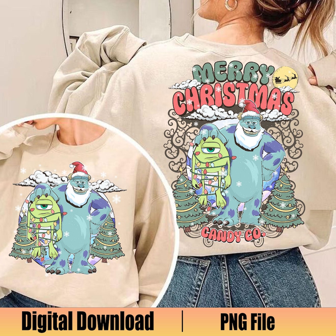 Merry Christmas Monster Png, Monster Xmas Png, Cartoon Characters ...