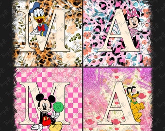 Super Mom Png, Mother's Day Png, Mouse and Friends Png, Retro ...