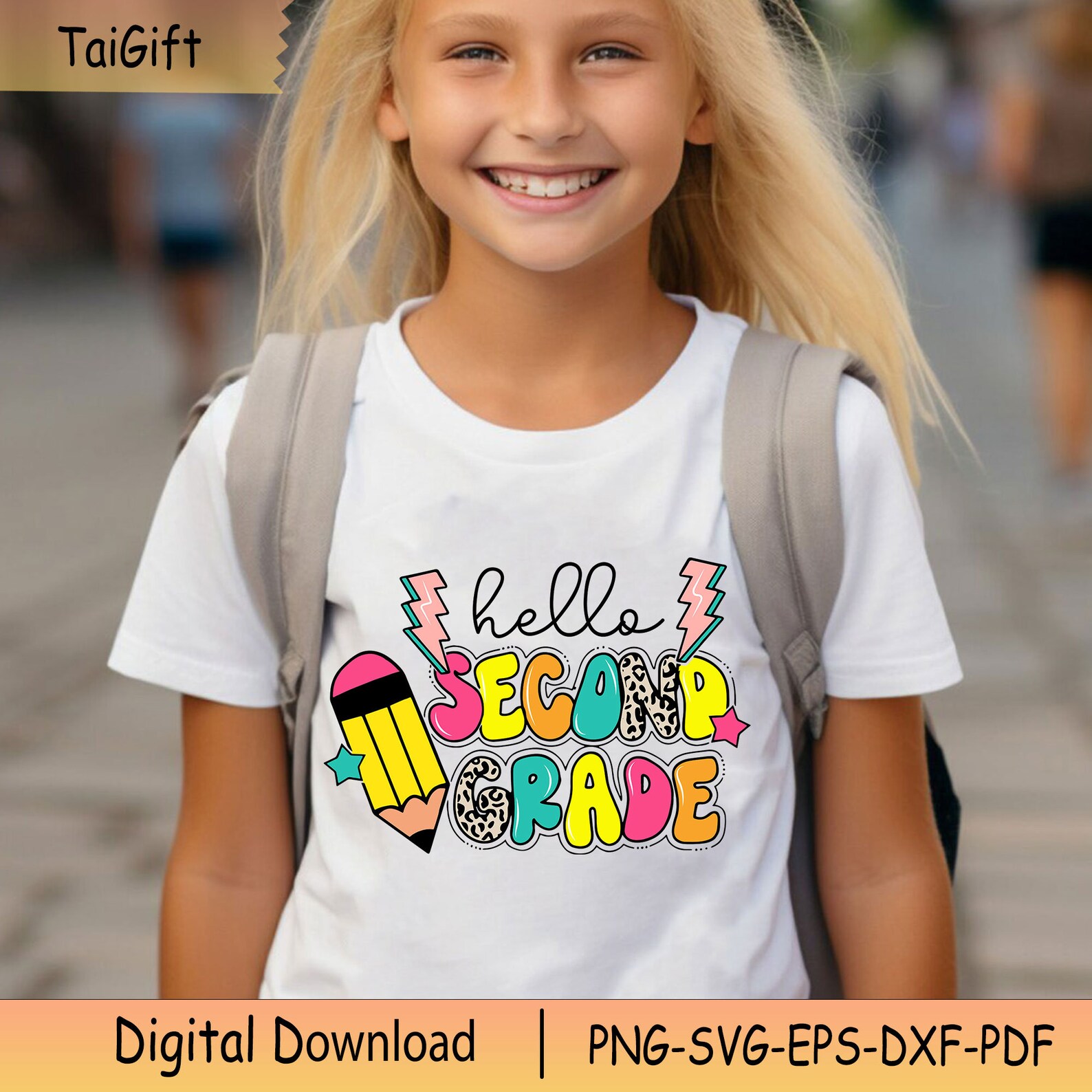 Hello Second Grade SVG, Back to School SVG, First Day of School, School ...