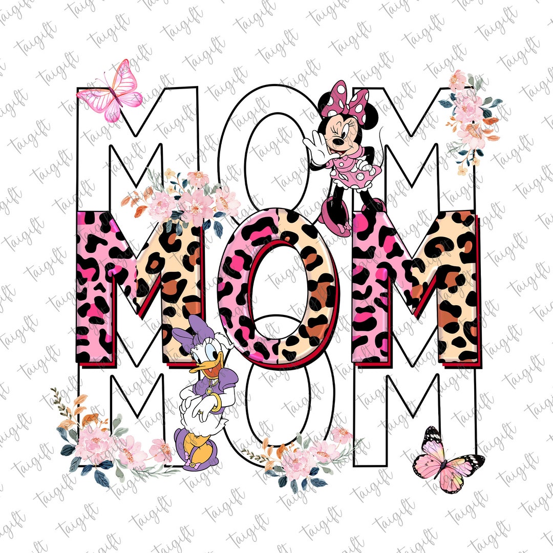 Mom Mouse Png, Mother's Day Png, Mouse and Friends, Retro Motherhood ...