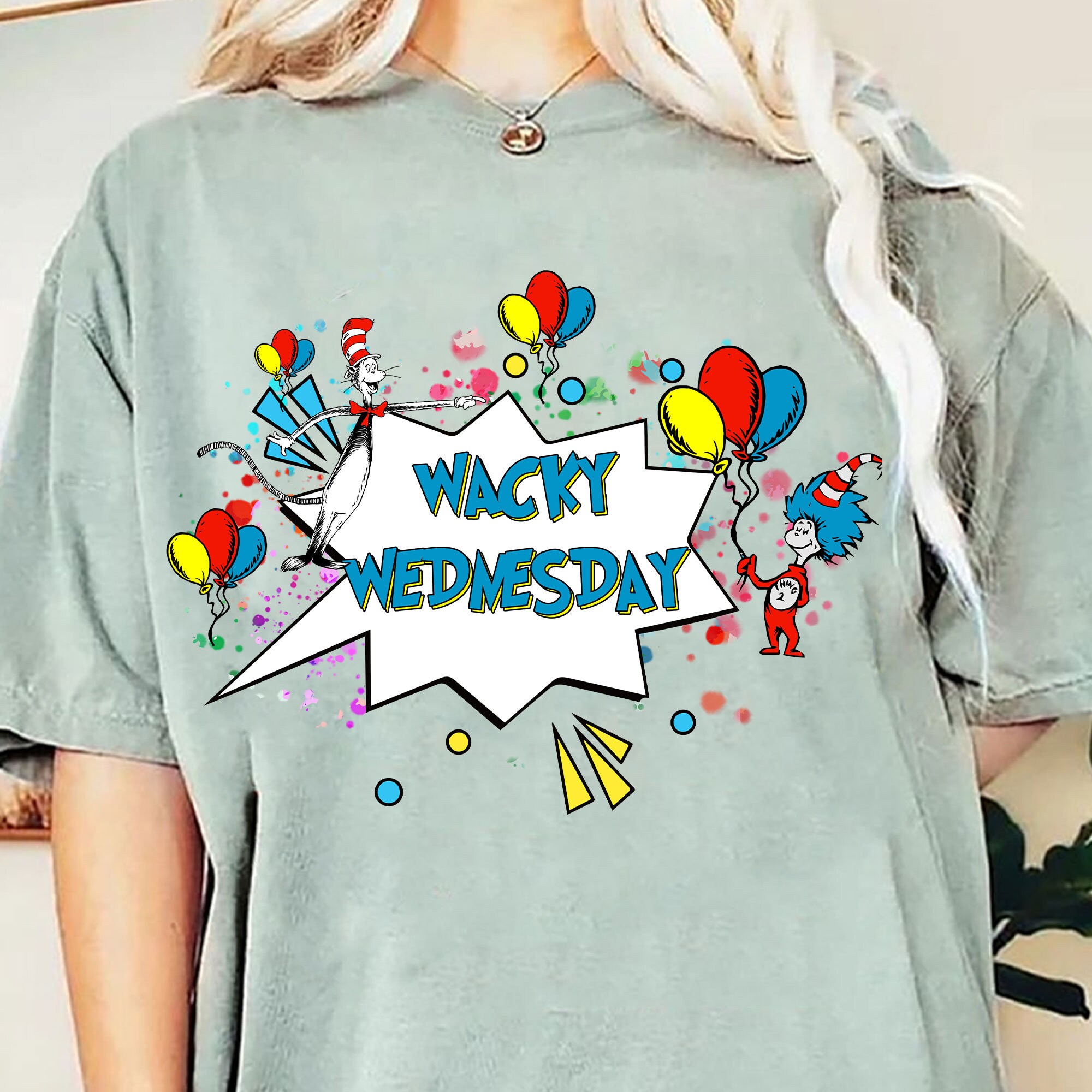 Wacky Wednesday Png, Dr. Seuss Png, Cat in the Hat, Thing 1 Thing 2 Png ...