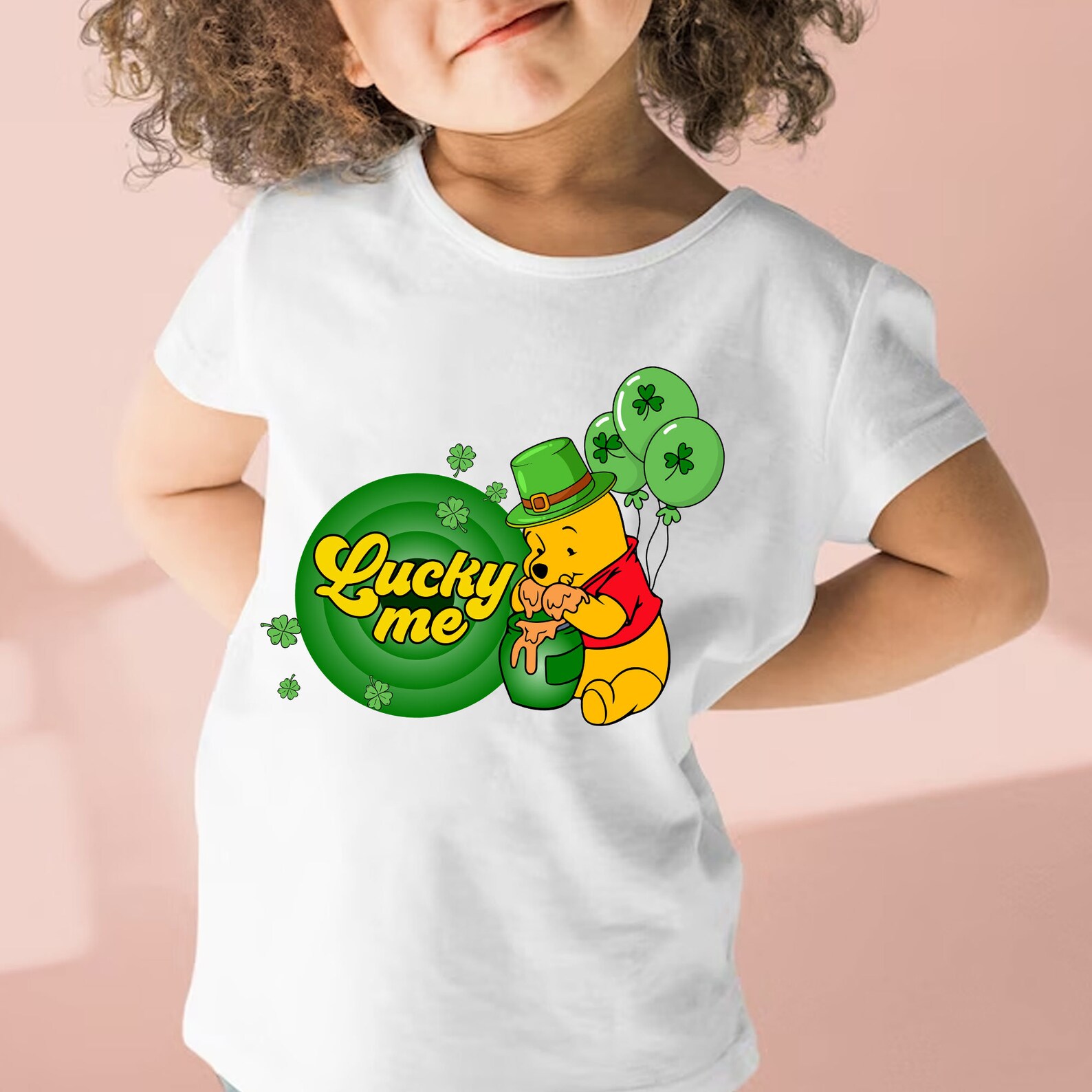 Lucky Me Pooh Bear Png, Happy St Patrick's Day, Winnie the Pooh St ...