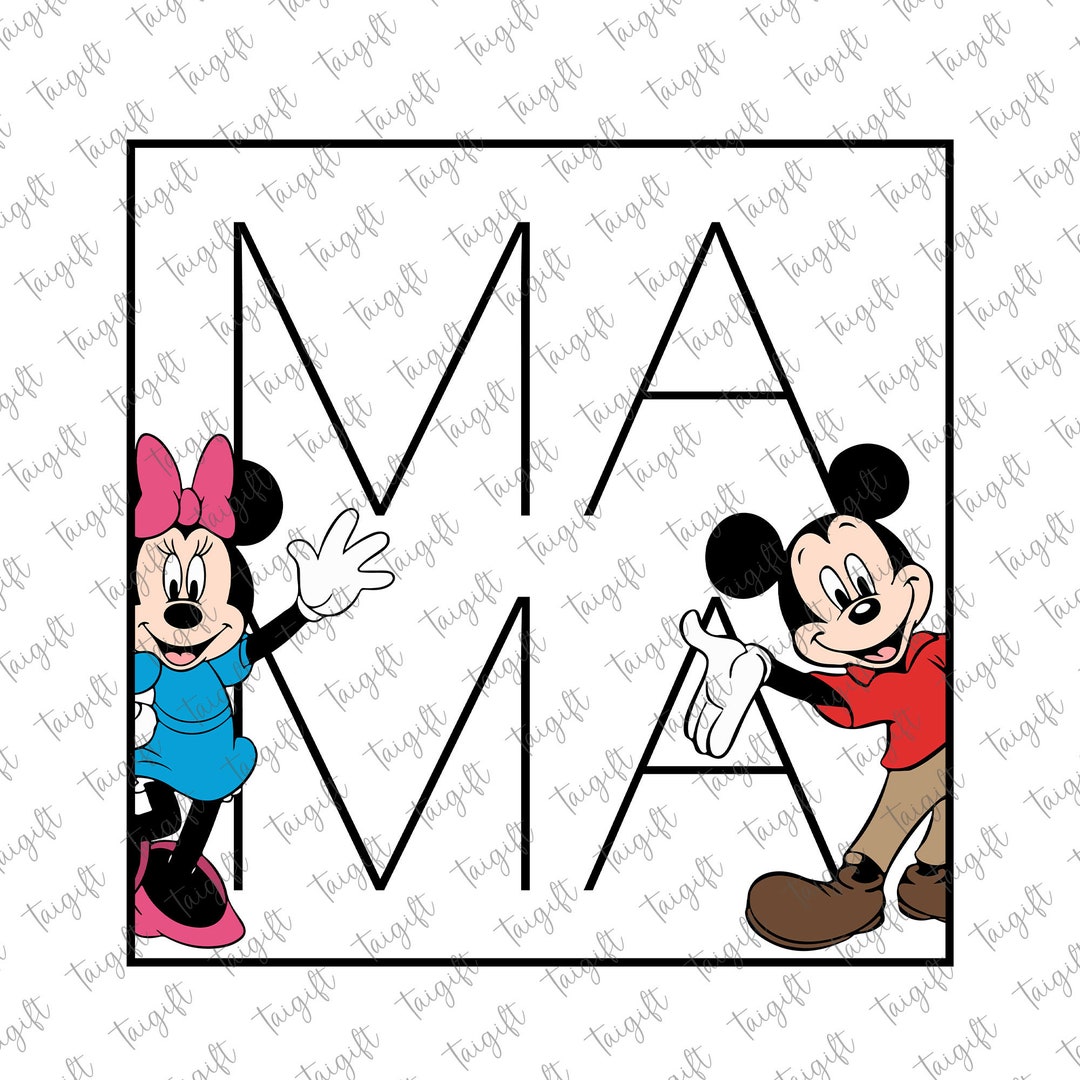 Mama Mouse Svg, Mother's Day Svg, Mouse and Friends Svg, Motherhood Svg ...