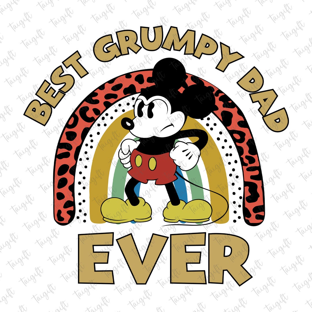 Best Grumpy Dad Ever Svg, Dad Svg, Father's Day Svg, Boho Rainbow Svg ...