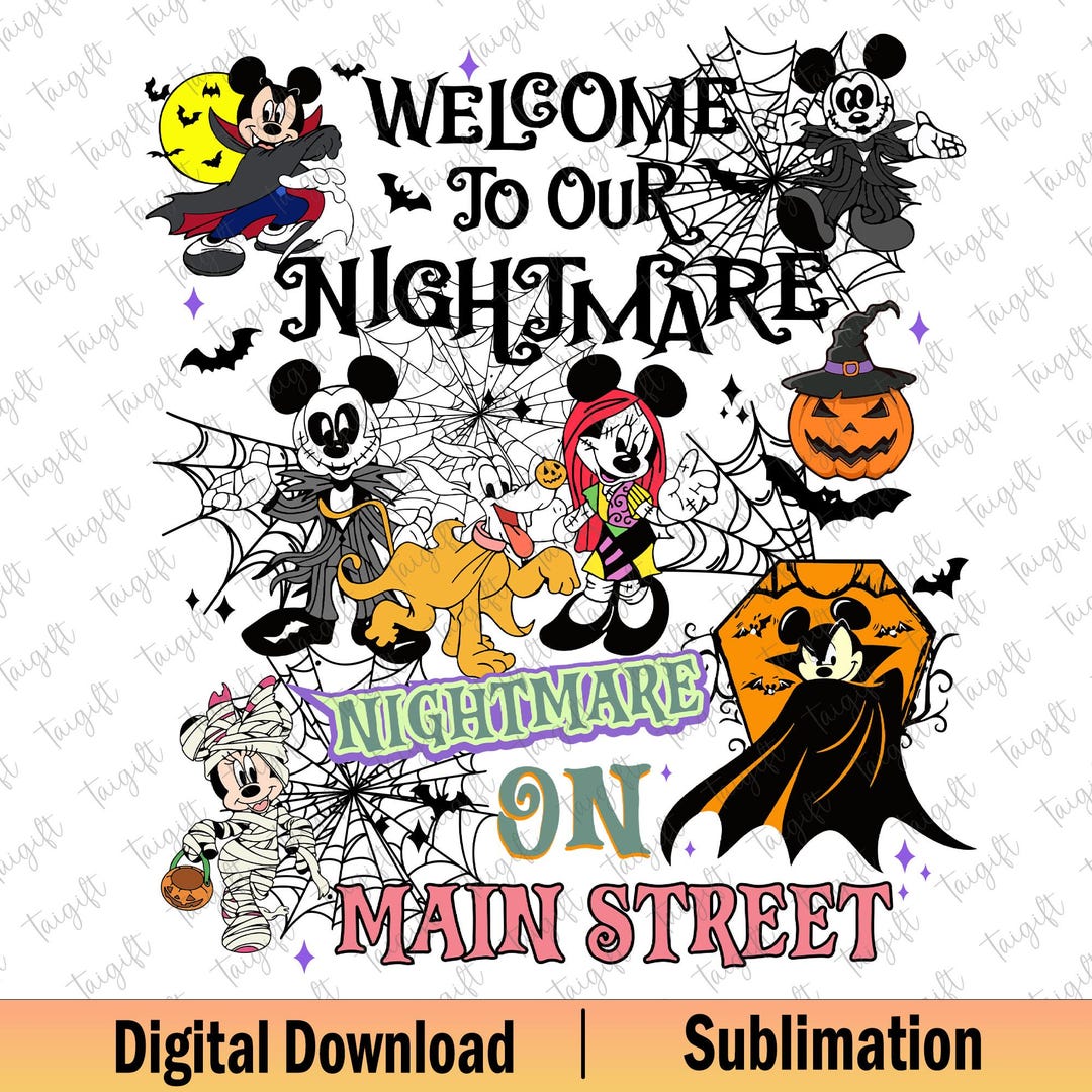Nightmare Halloween Png, Mouse and Friends, Haloween Png, Spooky Season ...