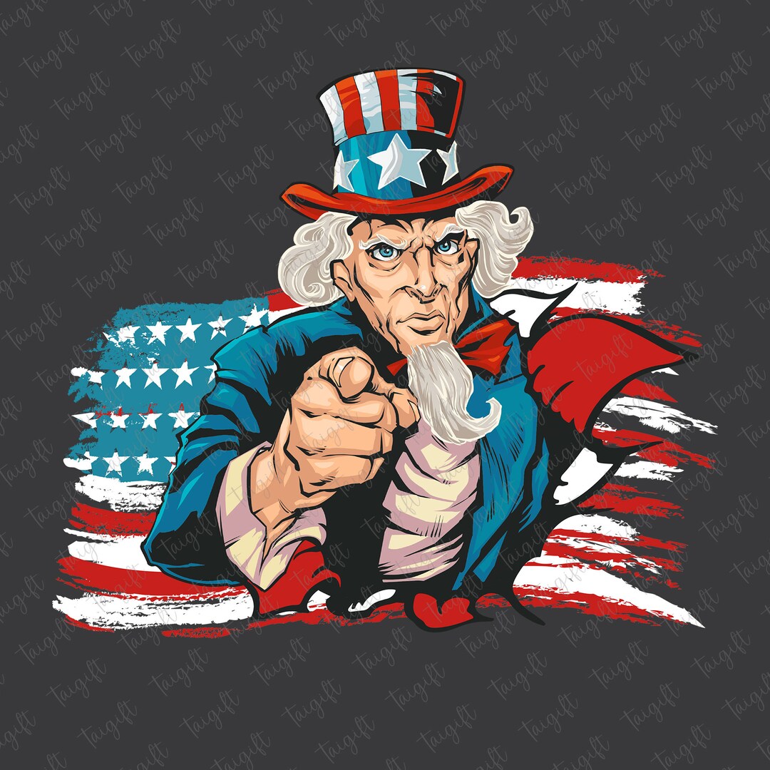 Patriotic Uncle Sam Png, Happy 4th of July Png, Independence Day Png ...
