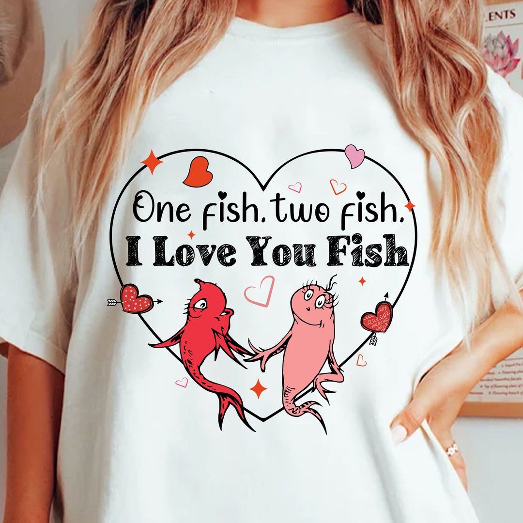 One Fish Two Fish I Love You Fish Svg, Happy Valentine Day Svg ...