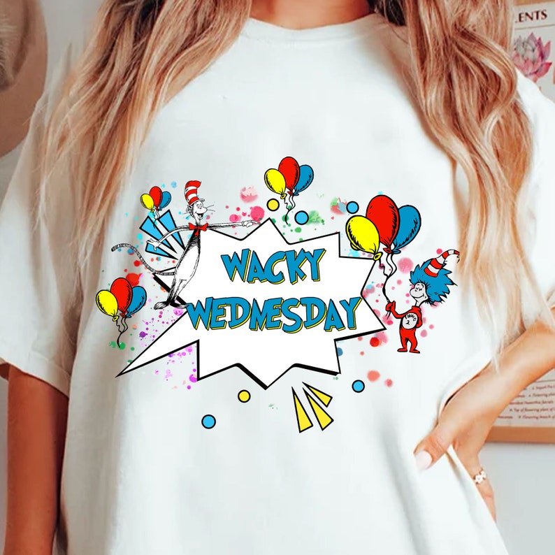 Wacky Wednesday Png, Dr. Seuss Png, Cat in the Hat, Thing 1 Thing 2 Png ...