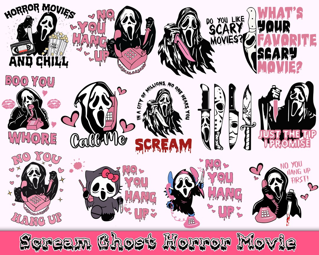 Scream SVG Bundle, Ghost Face Svg, No You Hang up Svg, Scream Ghost ...