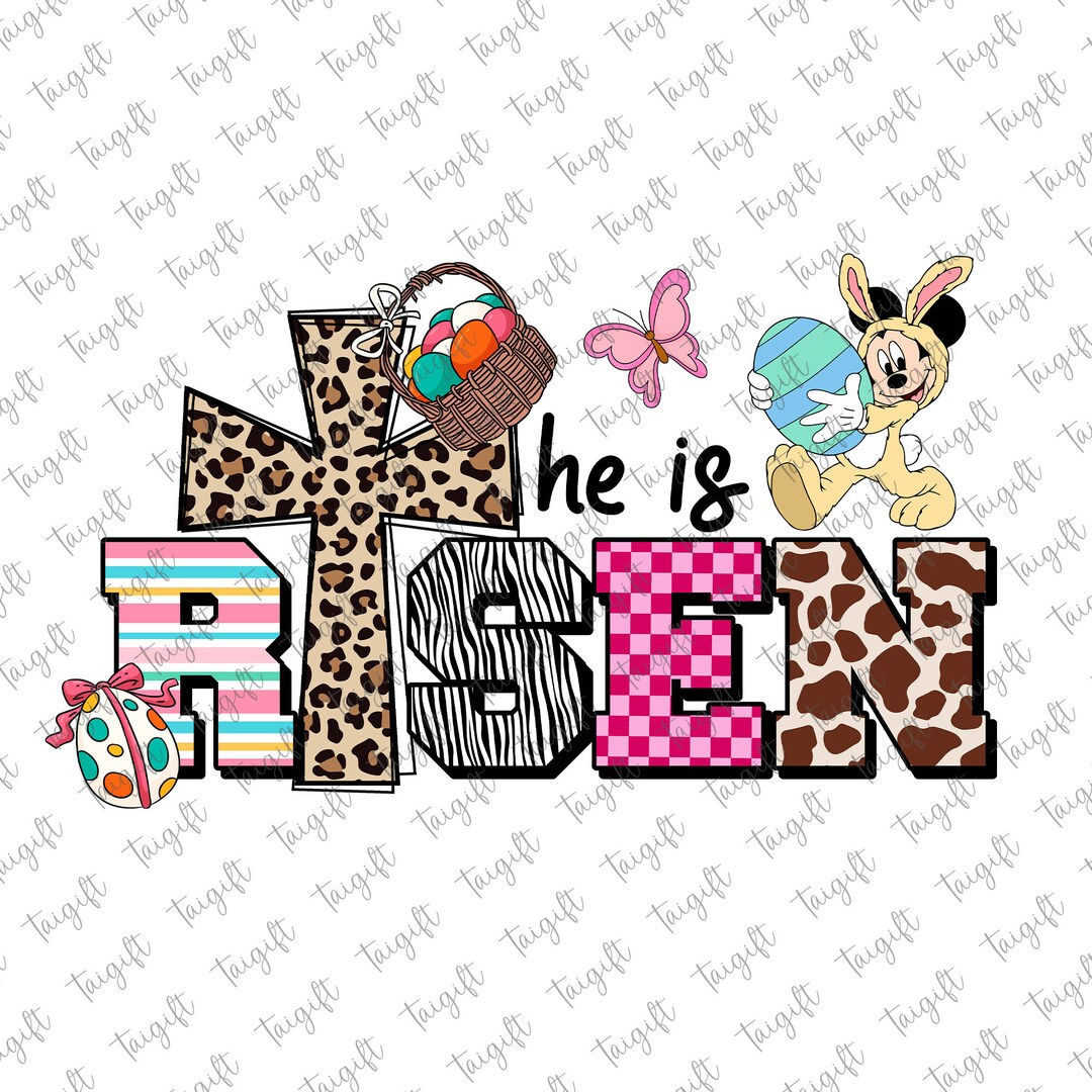 He is Risen Png, Happy Easter Png, Christian Easter Png, Leopard Cross ...